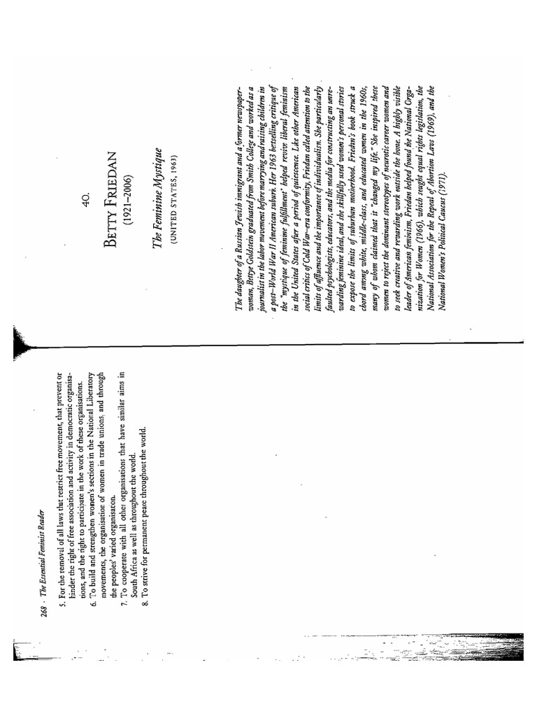 Excerpt From The Feminine Mystique | PDF