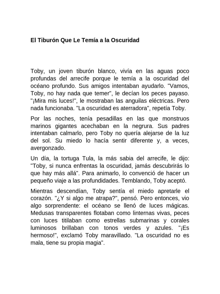 Toby y el misterio de la oscuridad | PDF
