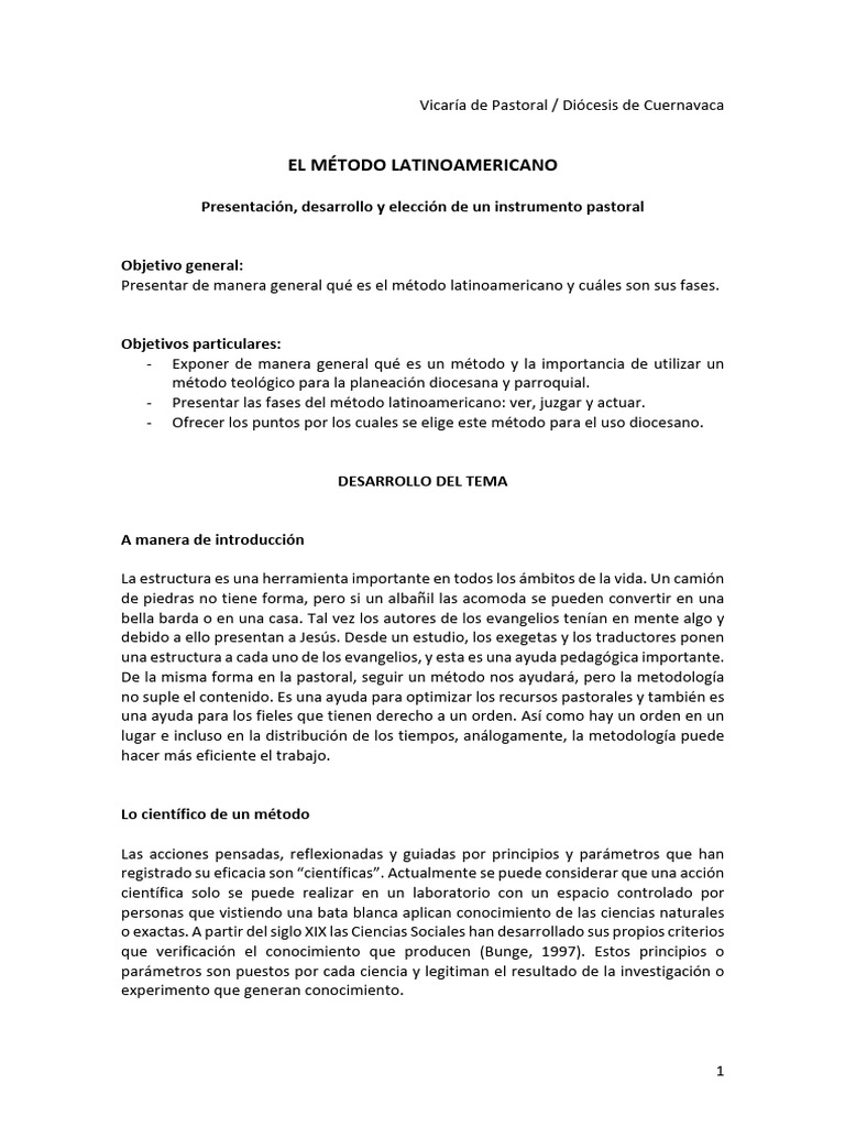 Lectura Sobre El Método | PDF | Conocimiento | Método científico