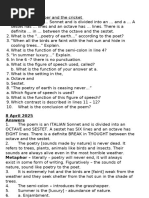 Elizabeth Jennings The Enemies | PDF | Poetry | Stanzaic Form