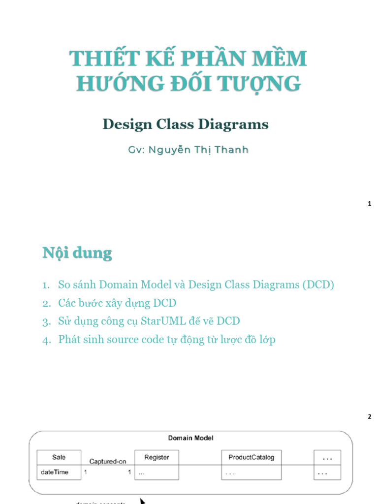 OOAD@Bài 08 - Class Diagram | PDF
