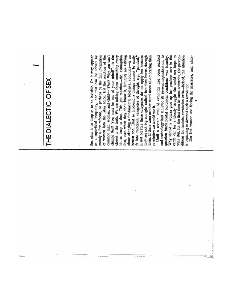 Excerpt From The Dialectic Of Sex Pdf