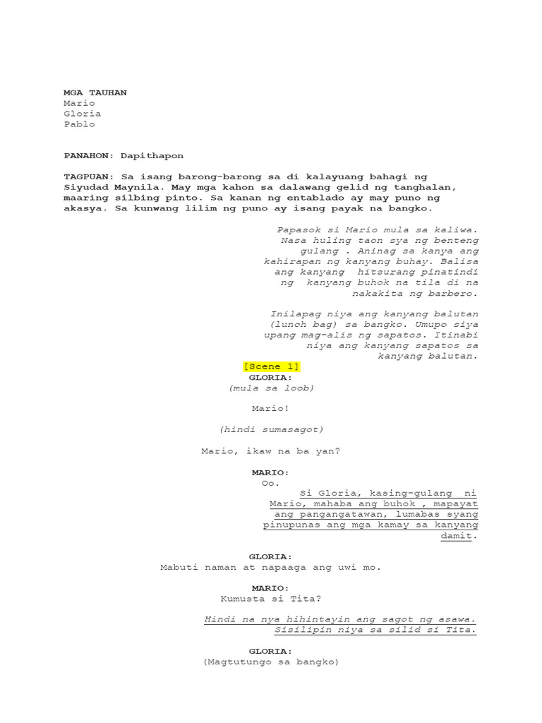 ANG MANSANAS NA DAIGDIG Ni Alberto S. Florentino | PDF