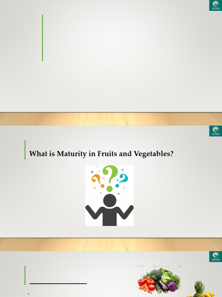 Methods of Maturity Determination in Fruits and Vegetables-compressed | PDF