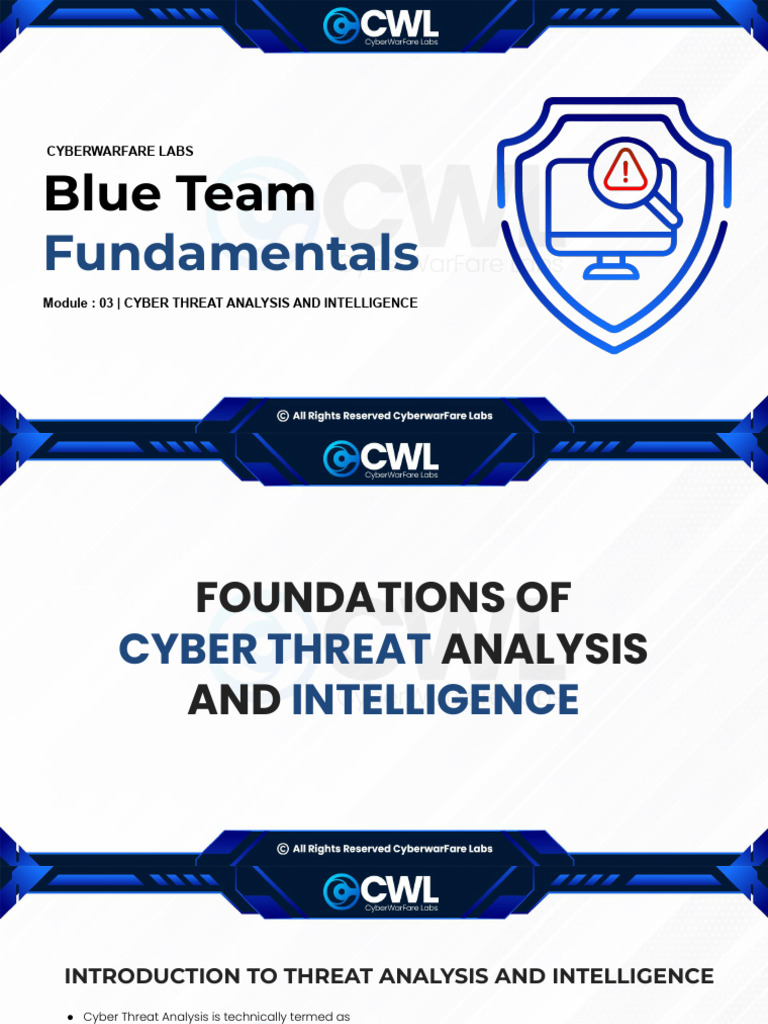 Blue Team Fundamentals Module 03 | PDF | Malware | Security