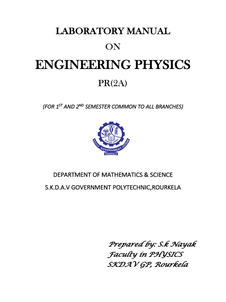 Phy Lab Manual by S 1650423341 | PDF | Curvature | Force