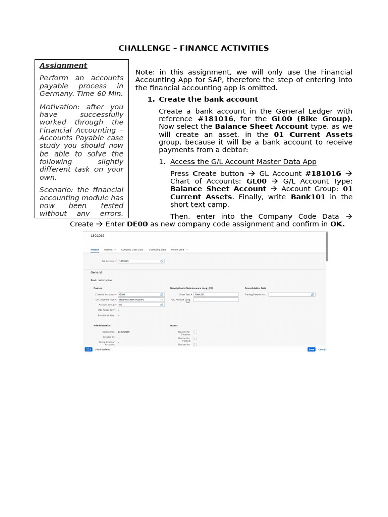 SAP Financial Accounting Activities Guide | PDF | Expense | Accounts ...