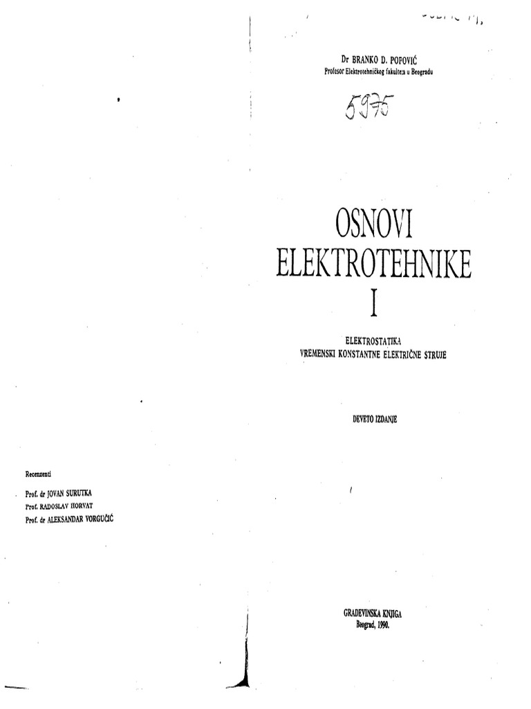 Osnove Elektrotehnike 1 | PDF