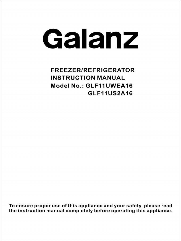 Glf11us2a16 Manual | PDF