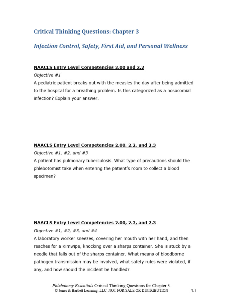 Chapter 3 Critical Thinking | PDF