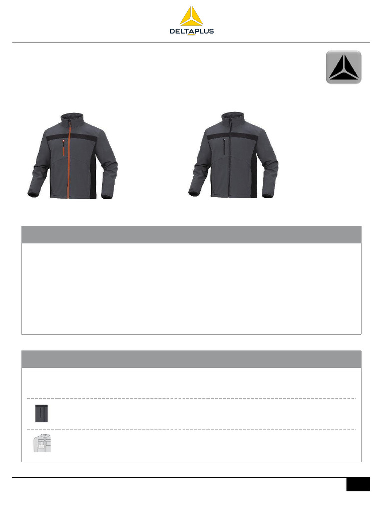 FICHA TECNICA Casaca-Delta-Plus | PDF