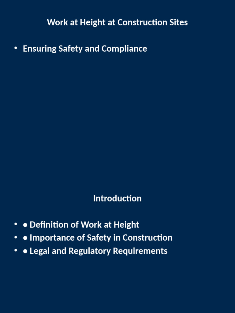 Work at Height Updated | PDF