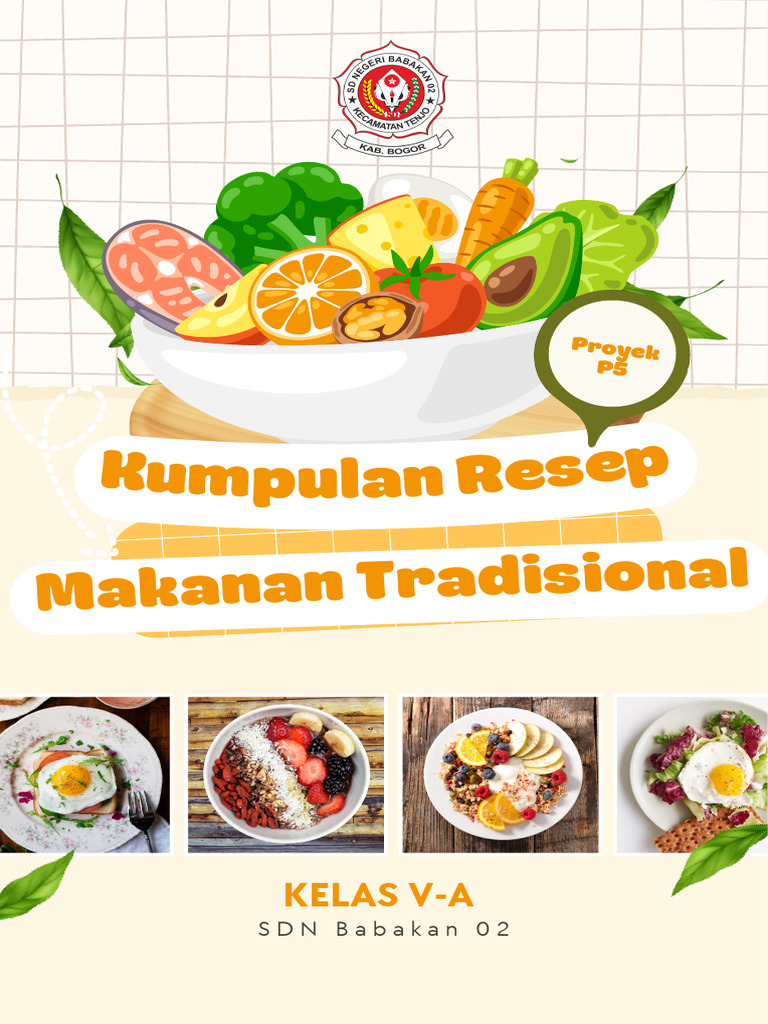 Resep Makanan Tradisional Kelas V-A | PDF
