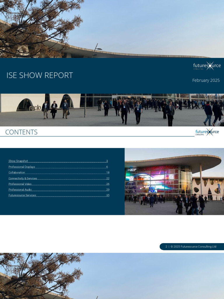 Futuresource Consulting Ise 2025 Post Show Report | PDF | Liquid Crystal Display | Light ...