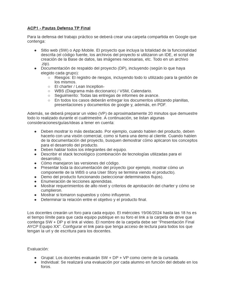 Defensa Final TP 1er Cuat 2024 | PDF | Informática