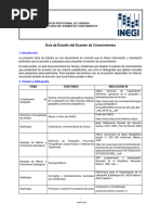 Guía de Estudio Del Examen de Conocimientos, INEGI | PDF | México | Prueba (evaluación)