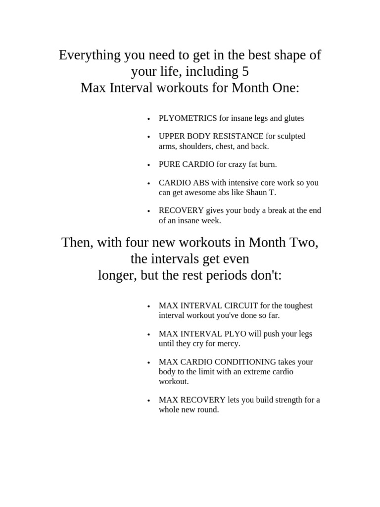 Max Interval Workouts for Ultimate Fitness | PDF