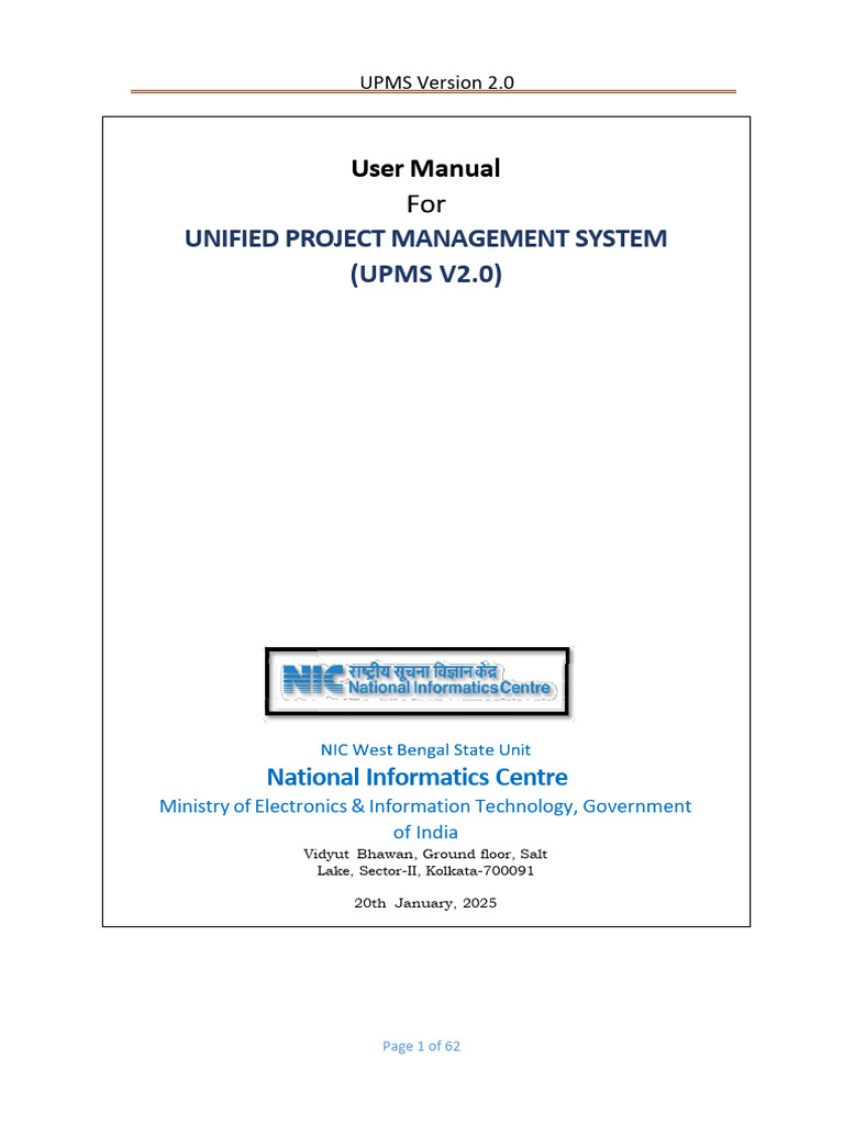 UPMS V2.0 User Manual Guide | PDF | Login | Password