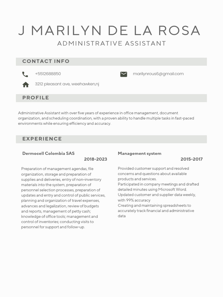 Resume Asistent | PDF