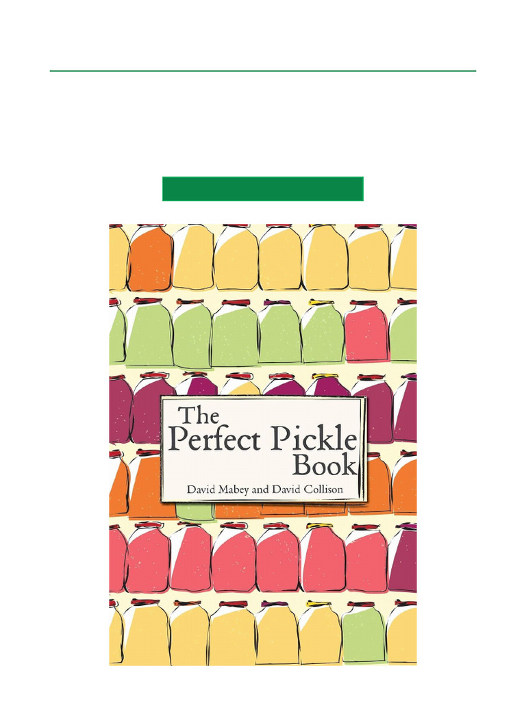 The Perfect Pickle Book Official Ebook Release | PDF
