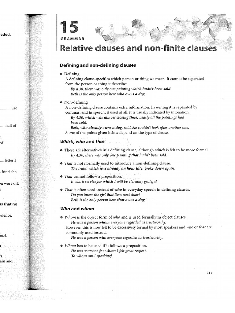 Relative Clauses 2 | PDF