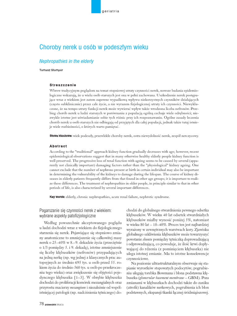 Choroby Nerek | PDF