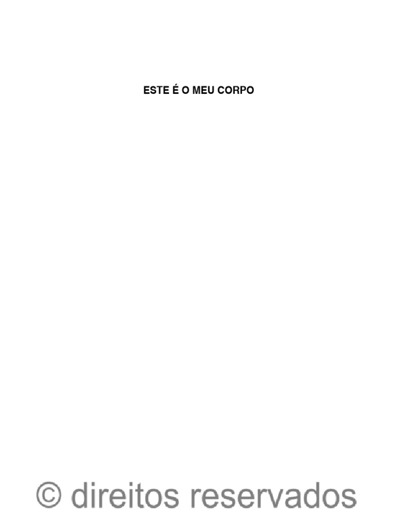 Este É o Meu Corpo Filipa Melo | PDF | Autópsia | Morte