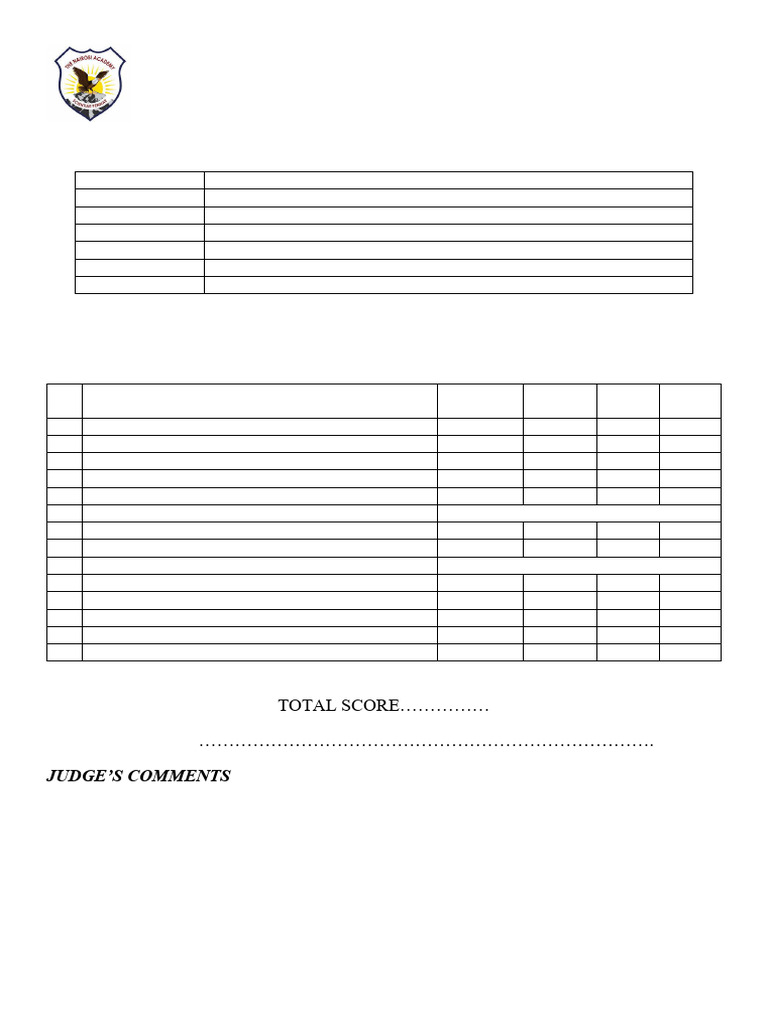 Science Fair Judging Rubrics 2025 | PDF
