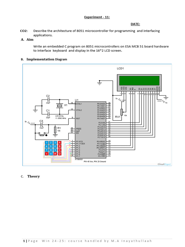 Exercise 11 - Keyboard | PDF