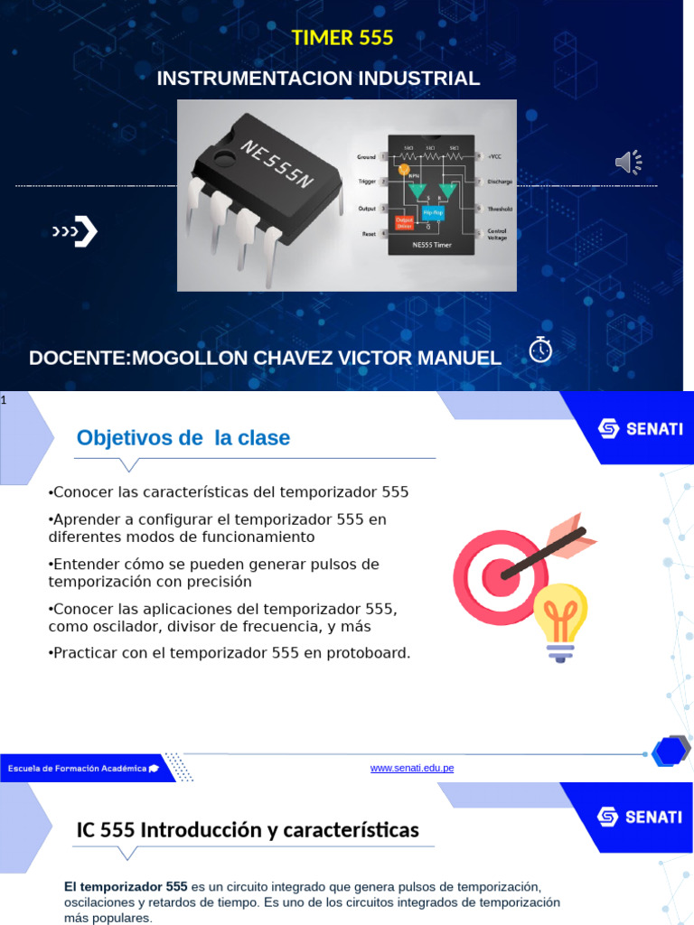 Sesion 03-Timer 555 | PDF | Red eléctrica | Frecuencia