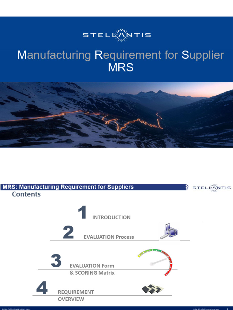 Stellantis Supplier Audit Requirements | PDF | Supply Chain | Audit