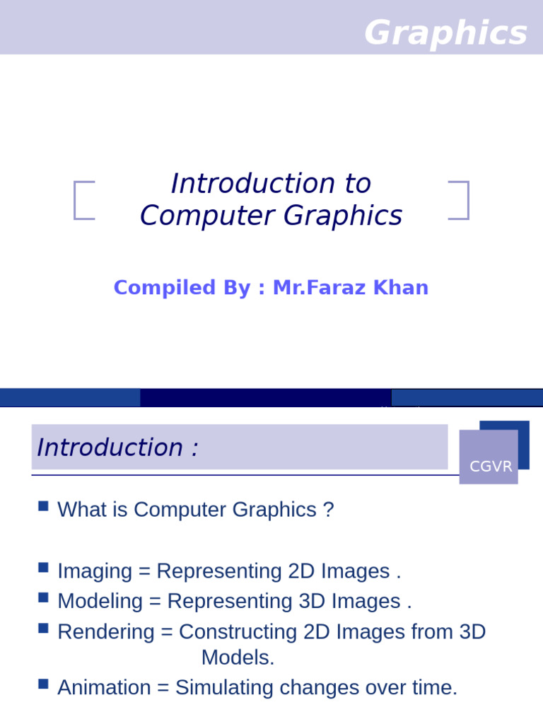 Introduction to Computer Graphics | PDF | 3 D Computer Graphics ...