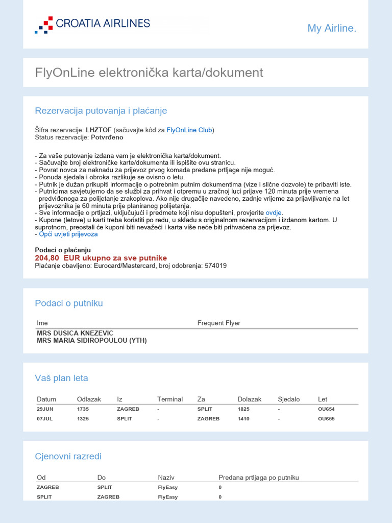 Elektronička Karta Dokument | PDF