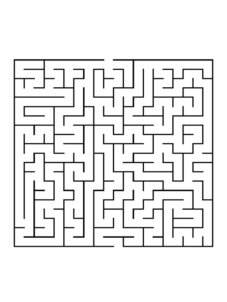 20 by 20 Orthogonal Maze | PDF