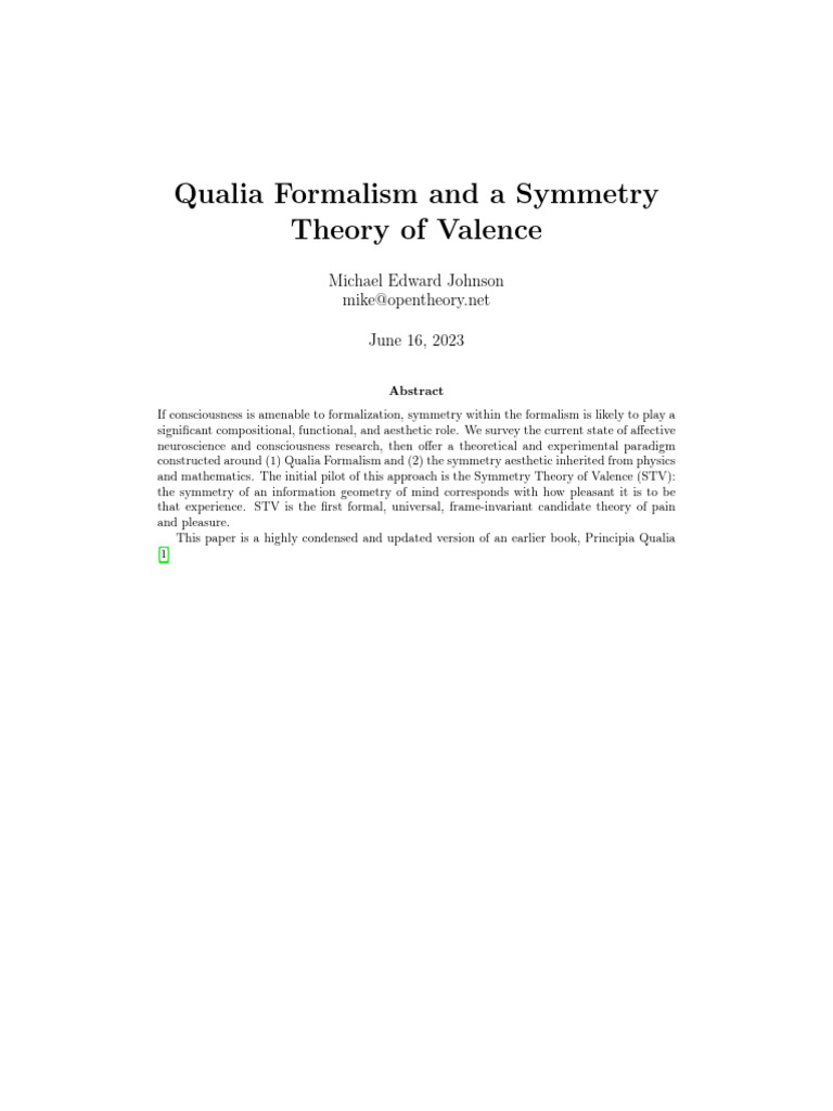 Qualia_Formalism_and_a_Symmetry_Theory_of_Valence | PDF | Reward System ...