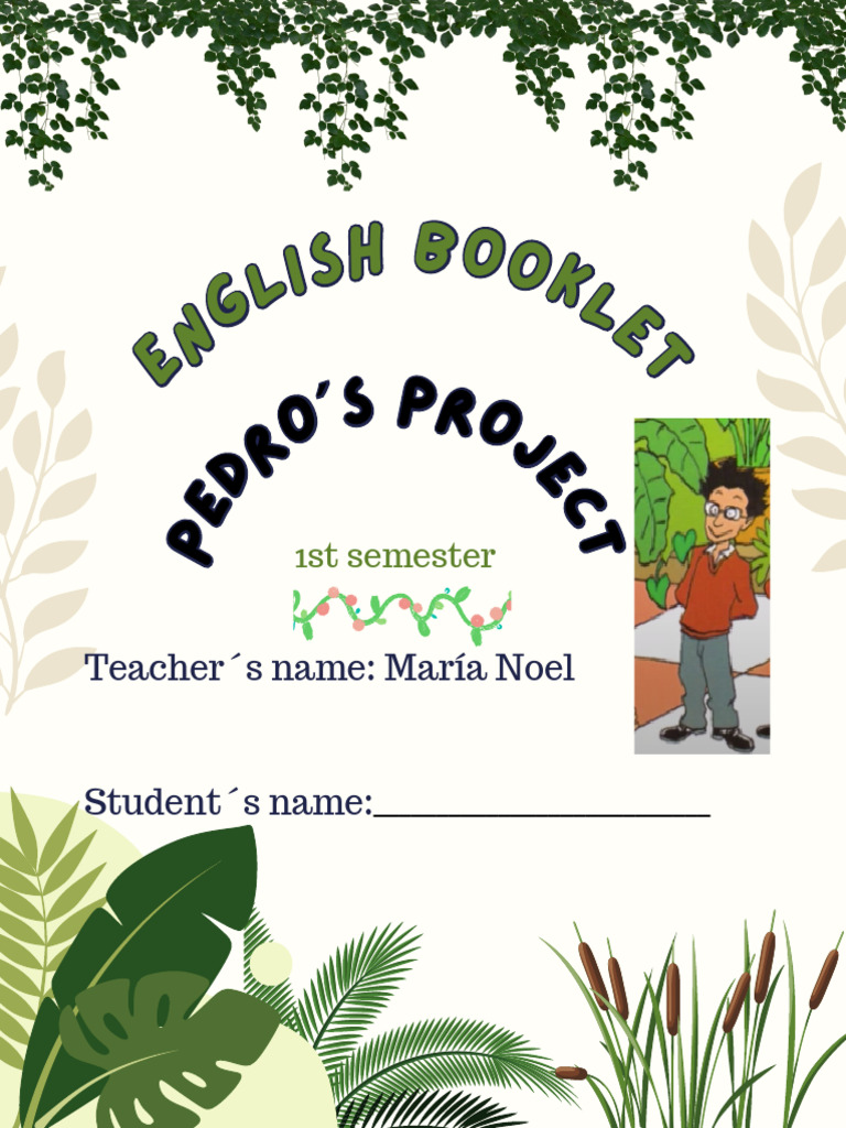 Pedro's English Project Workbook | PDF | Noun | Grammar
