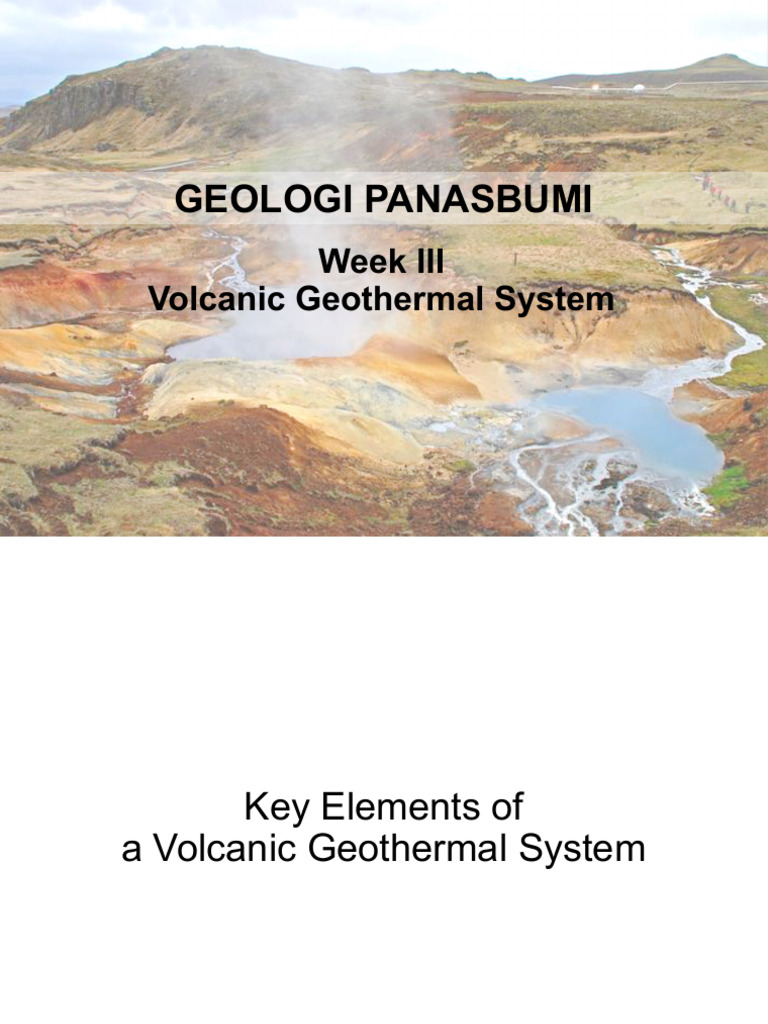 Week-3 Elements of Volcanic Geothermal System | PDF | Volcano ...