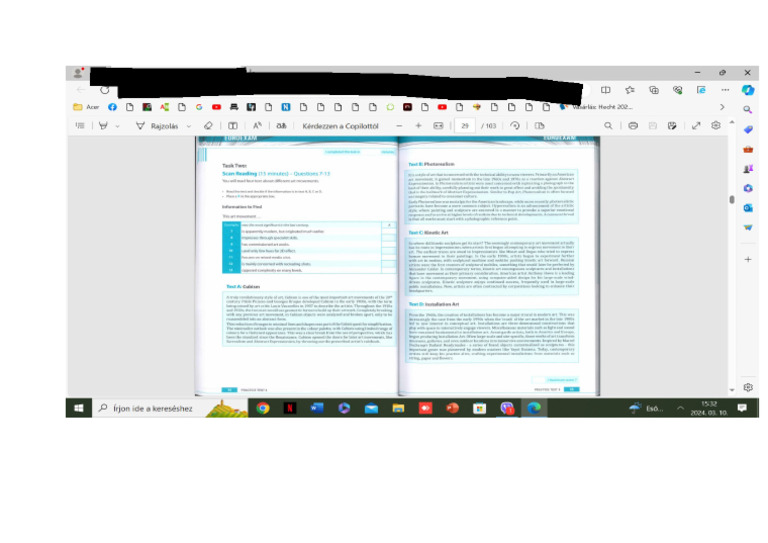 Task Two, Scan Reading, 7-13 | PDF