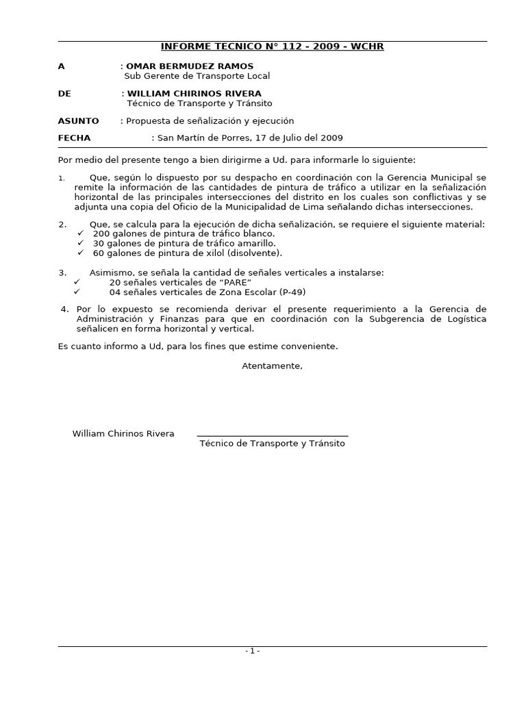 Inf. #112 - SGTL - Señalizacion EN PRINCIP IUNTERSECCIONES A SEMAFORIZ | PDF