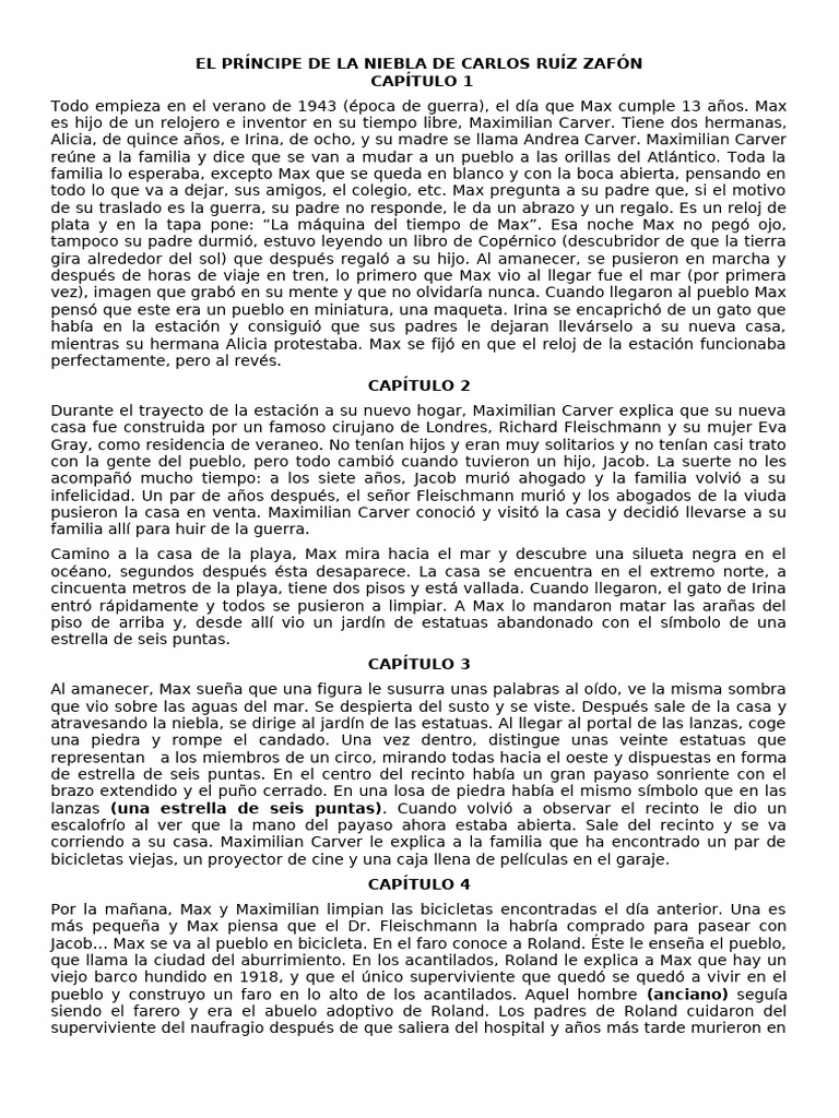 El Príncipe de la Niebla: Inicio de Aventura | PDF