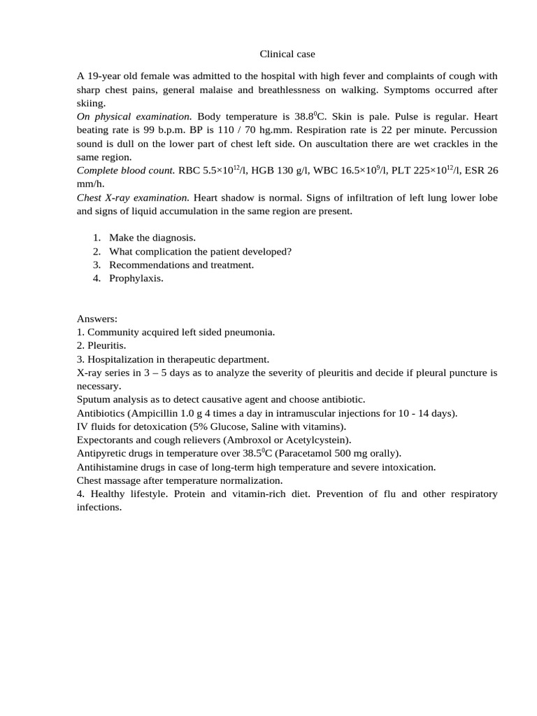 Clinical Case Example | PDF