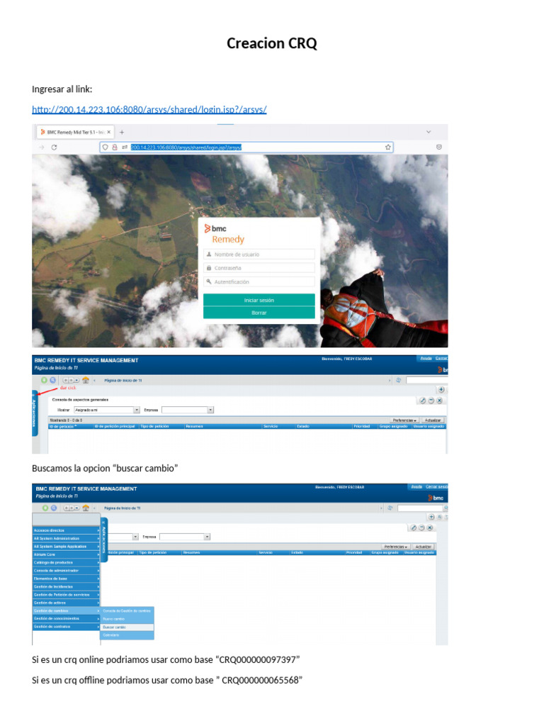 Creacion CRQ | PDF