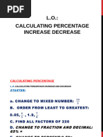 Successive Percentage Change | PDF | Percentage | Ratio