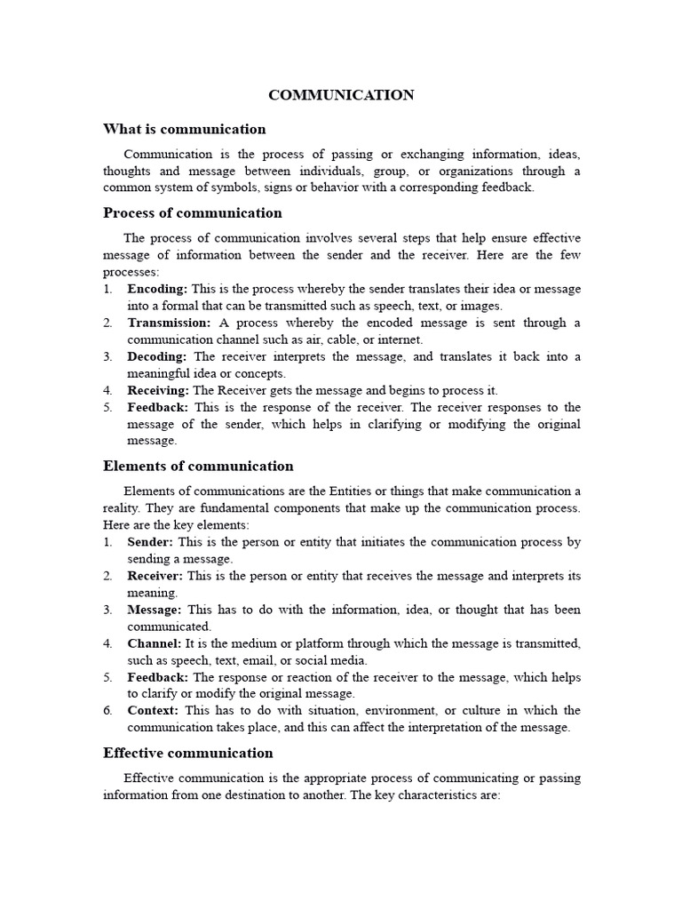 Corrected Copy Communication | PDF | Communication | Information