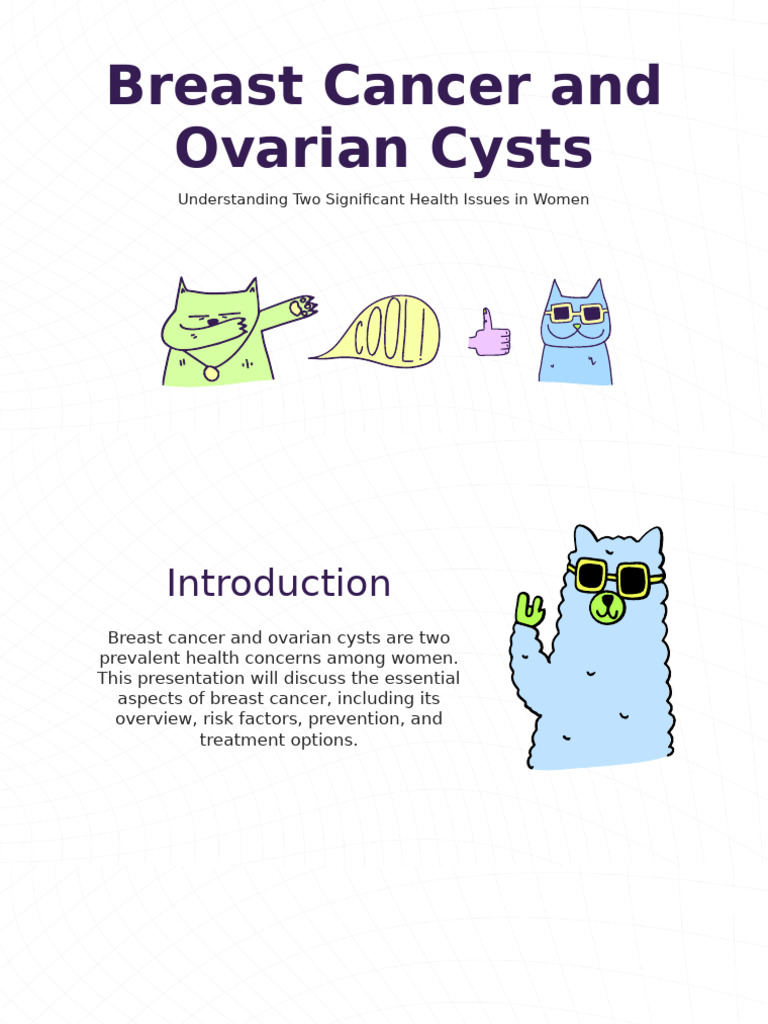 Breast Cancer and Ovarian Cysts | PDF | Breast Cancer | Cancer