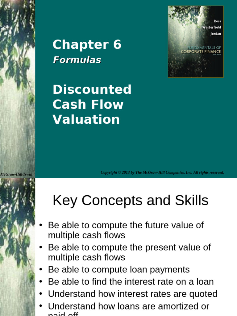Chap006 - Formulas - Corporate Finance | PDF | Present Value | Interest