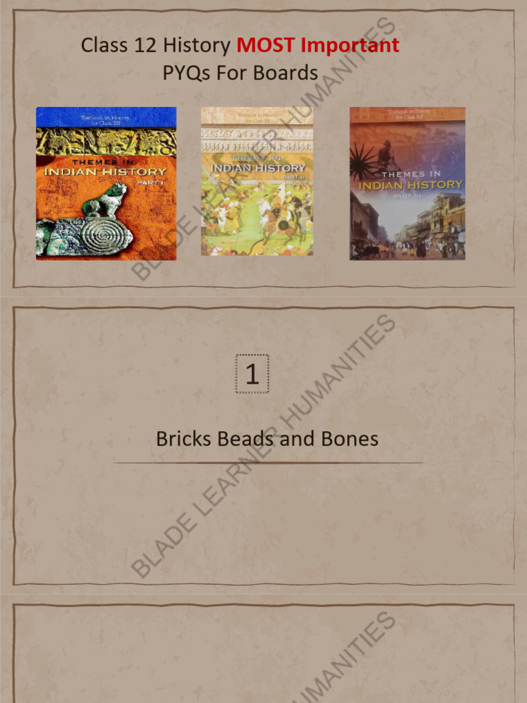 Class 12 History VVI Questions For Boards | PDF | Sufism | Mahabharata