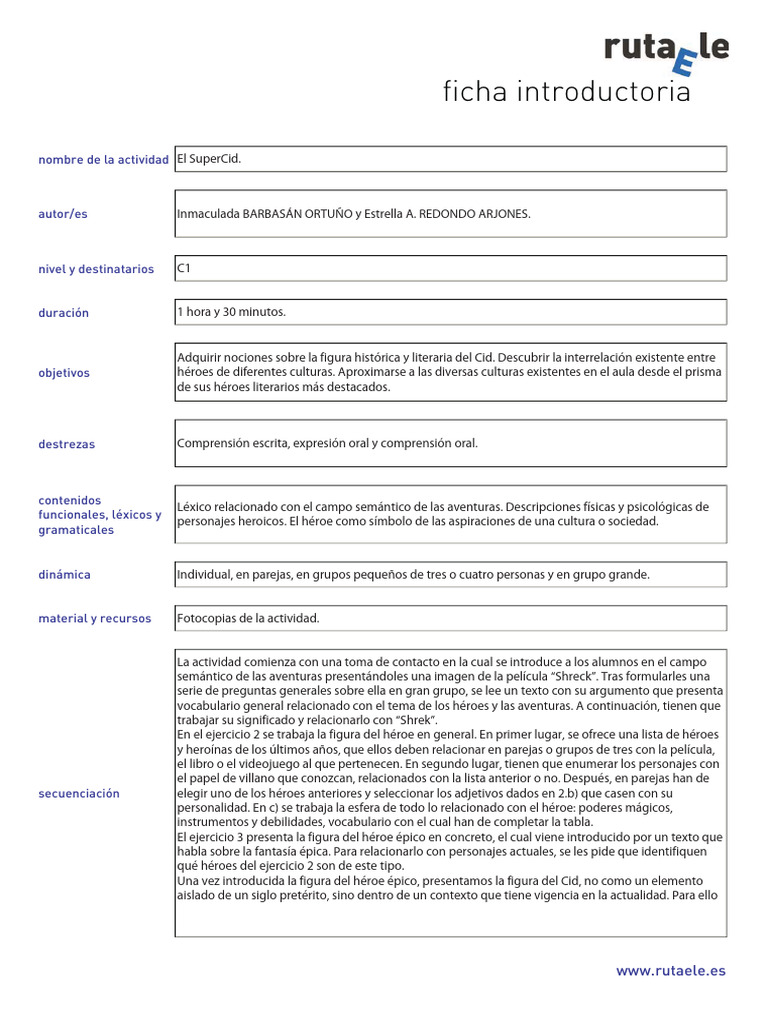 R2 CULTURA El-SuperCid IBER C | PDF