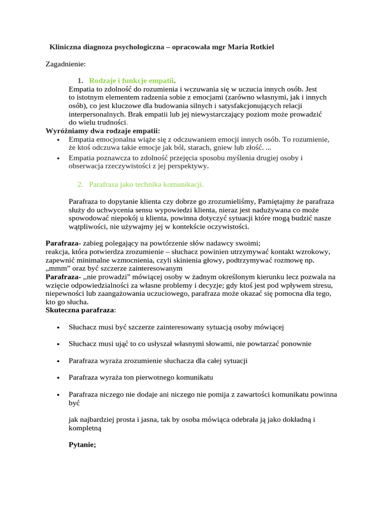 Kliniczna_diagnoza_psychologiczna | PDF