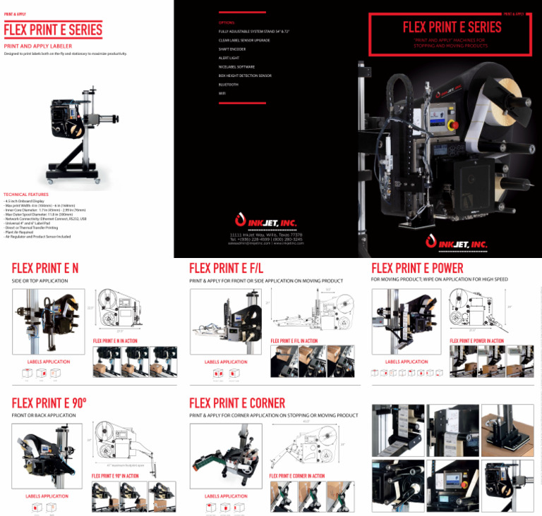 Flex Print E Series Line Card Brochure | PDF